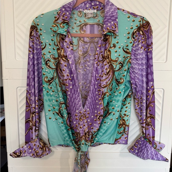 VENUS | Tops | Venus Low Cut Blouse | Poshmark